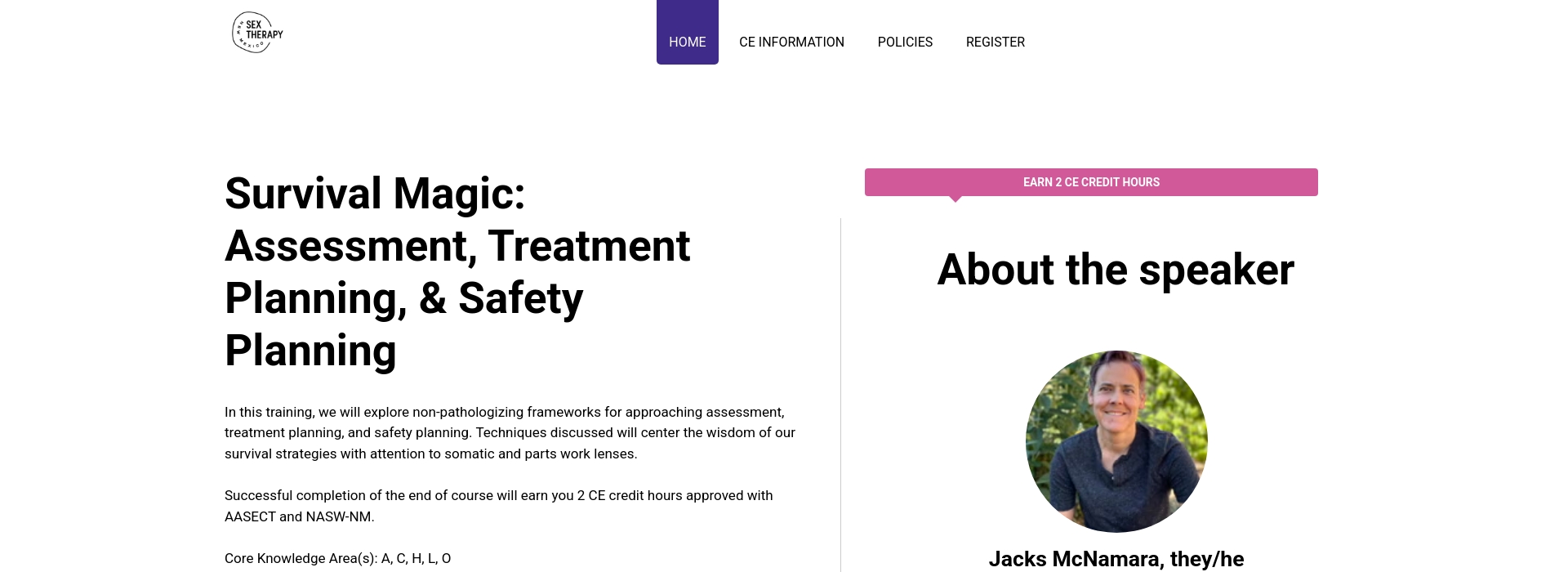 Survival Magic: Assessment, Treatment Planning, & Safety Planning